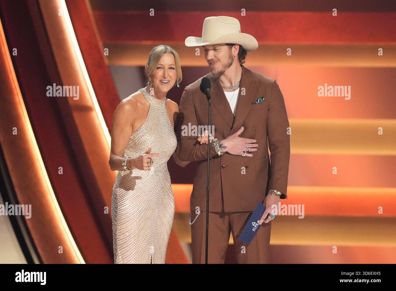 19 November 2025 - Nashville, Tennessee - Lara Spencer, Brandon Lake ...