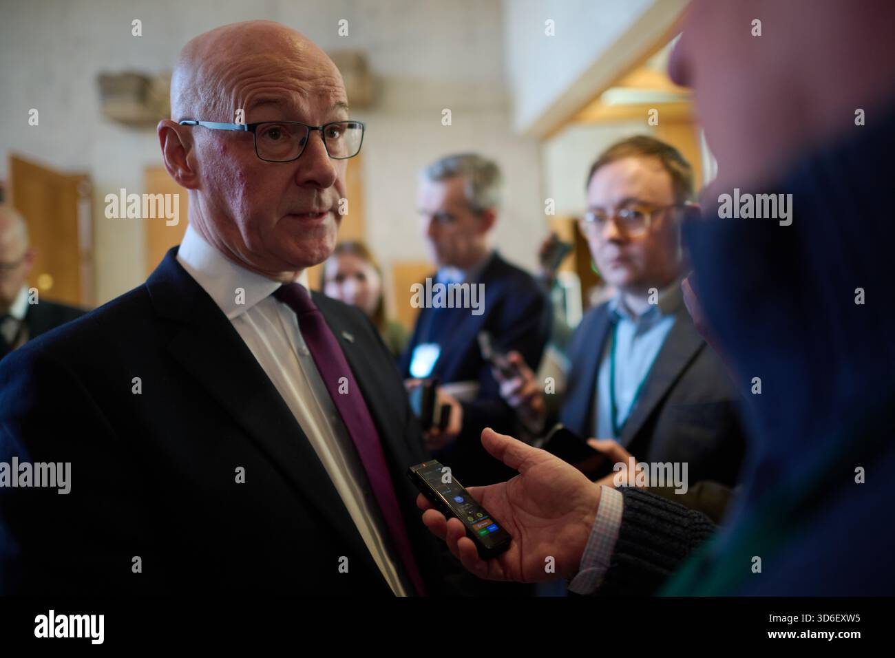 Edinburgh Scotland, UK 20 November 2025. First Minister John Swinney ...