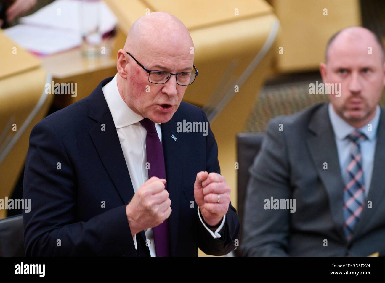 Edinburgh Scotland, UK 20 November 2025. First Minister John Swinney ...