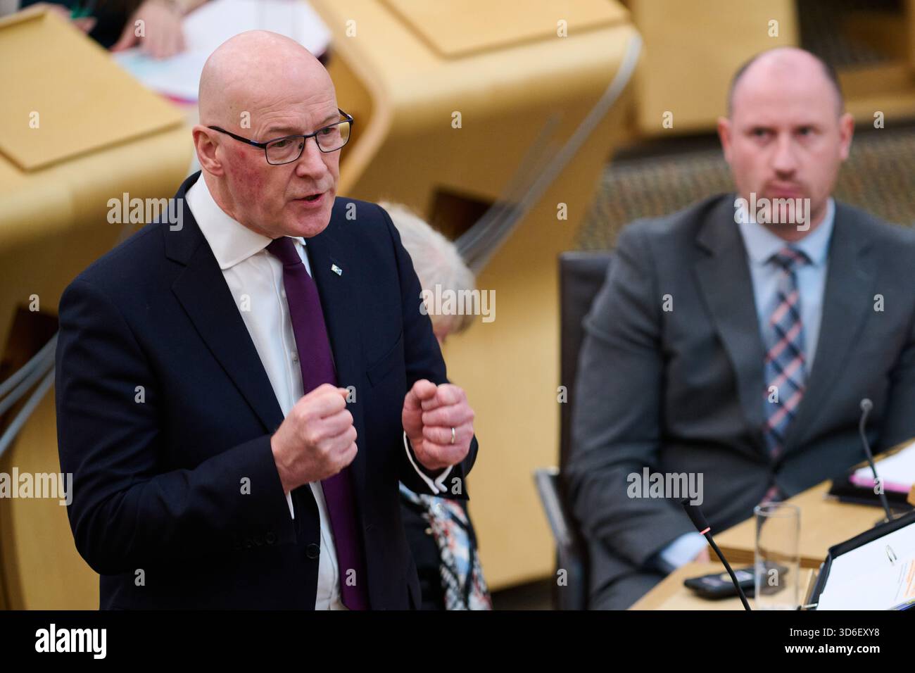 Edinburgh Scotland, UK 20 November 2025. First Minister John Swinney ...