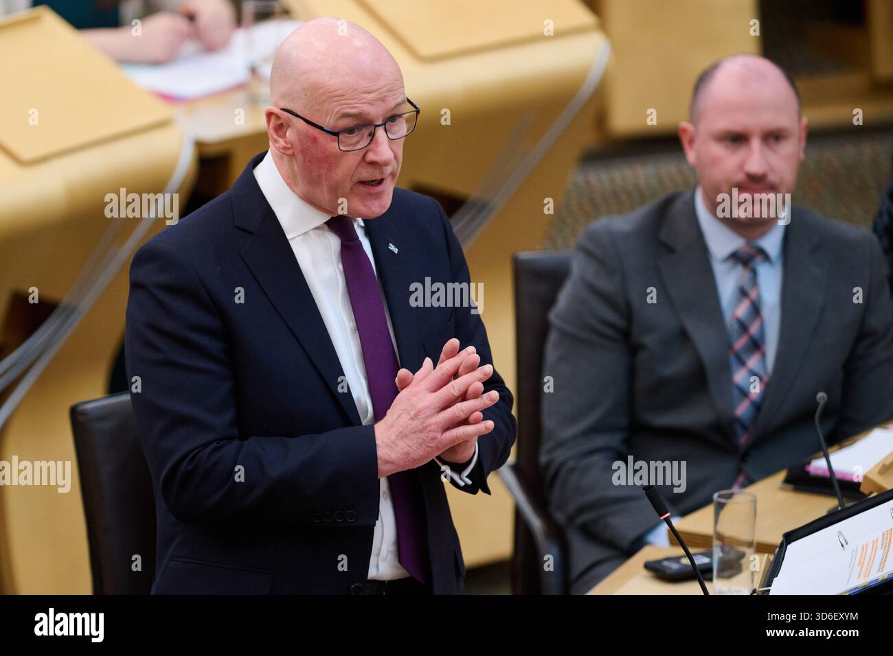 Edinburgh Scotland, UK 20 November 2025. First Minister John Swinney ...