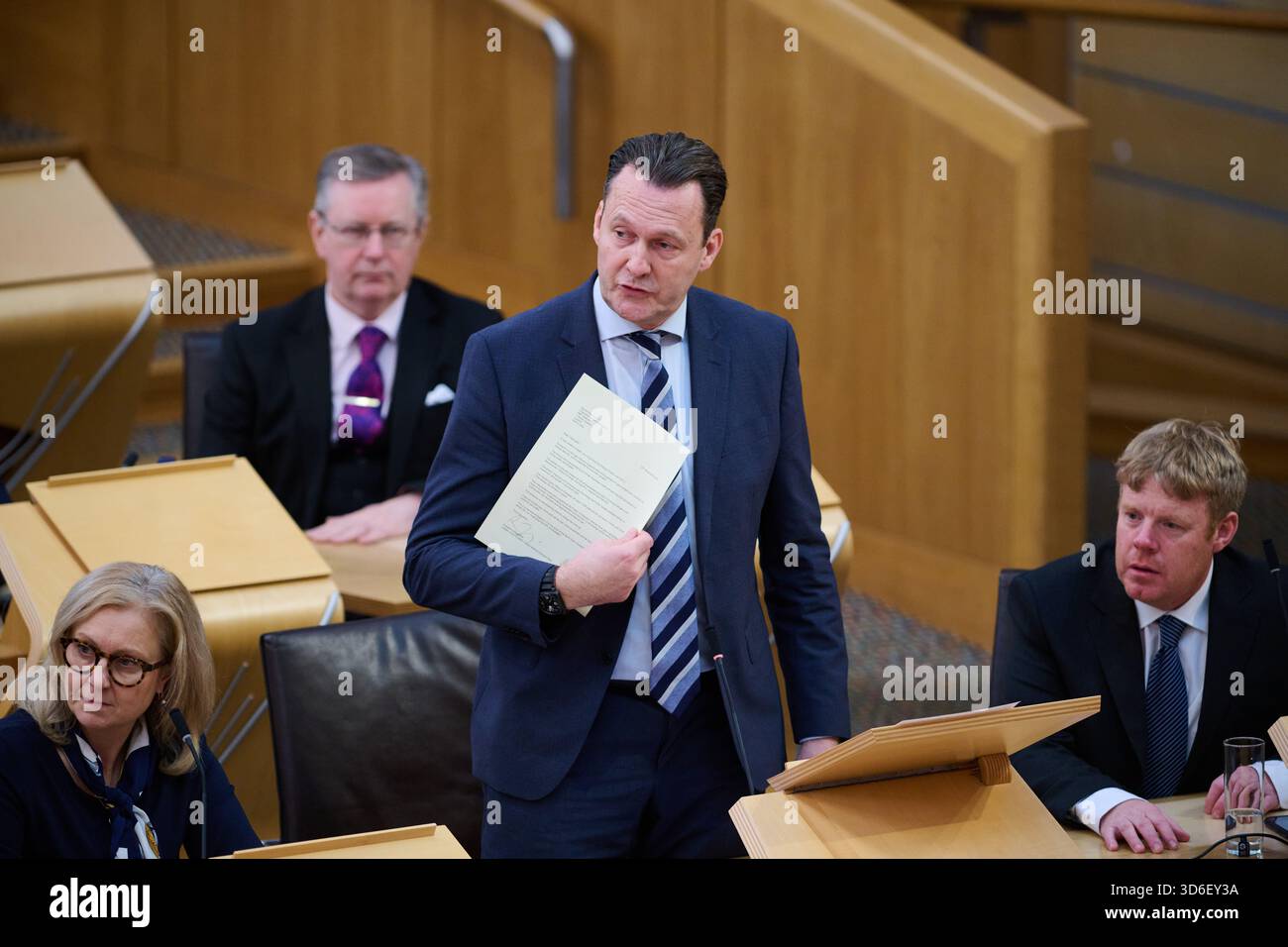 Edinburgh Scotland, UK 20 November 2025. Russell Findlay MSP at the ...