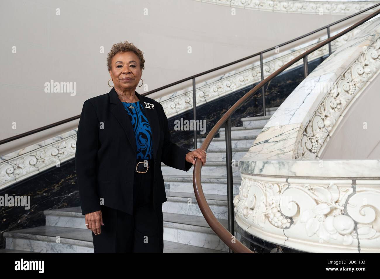 Oakland Mayor Barbara Lee poses for a portrait on Friday, Nov. 14, 2025 ...