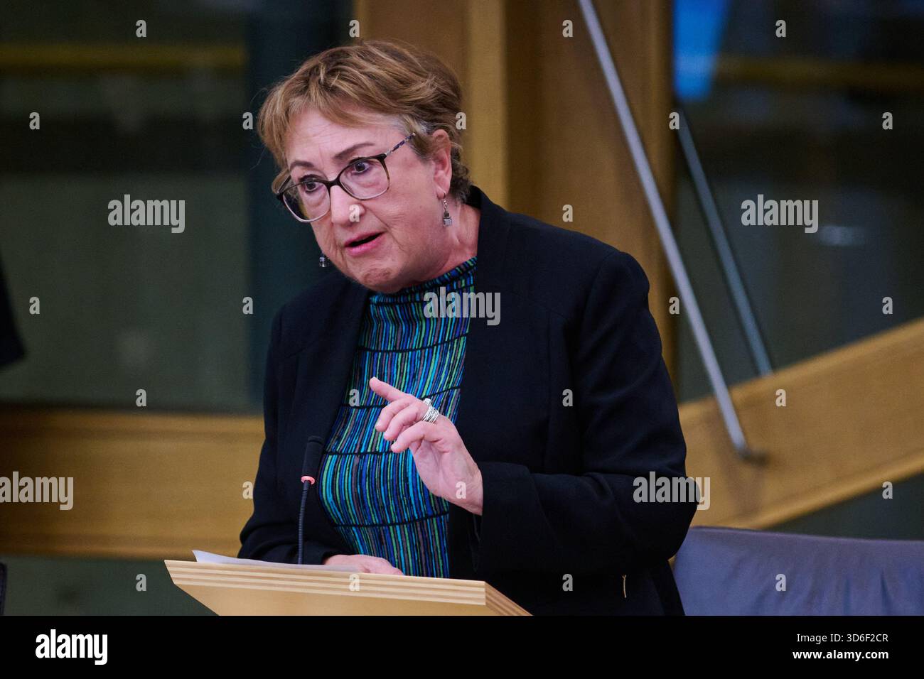 Edinburgh Scotland, UK 20 November 2025. Annabelle Ewing MSP at the ...