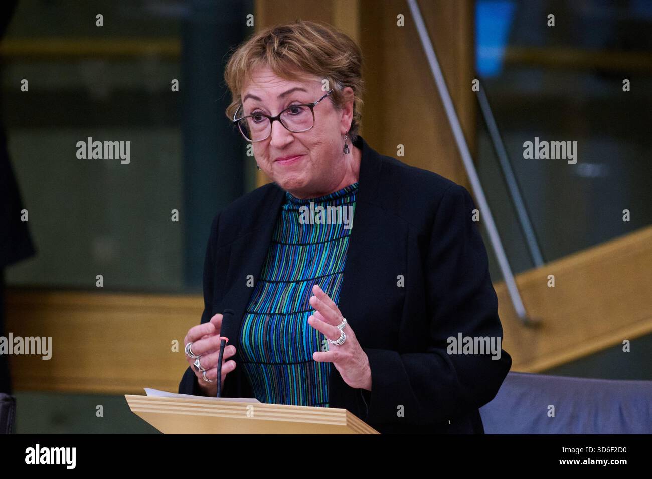 Edinburgh Scotland, UK 20 November 2025. Annabelle Ewing MSP at the ...