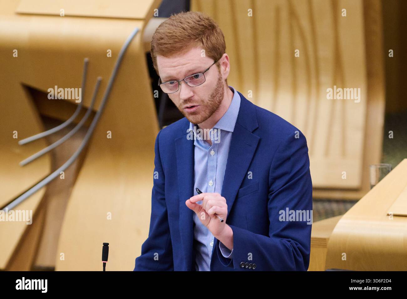 Edinburgh Scotland, UK 20 November 2025. Ross Greer MSP at the Scottish ...