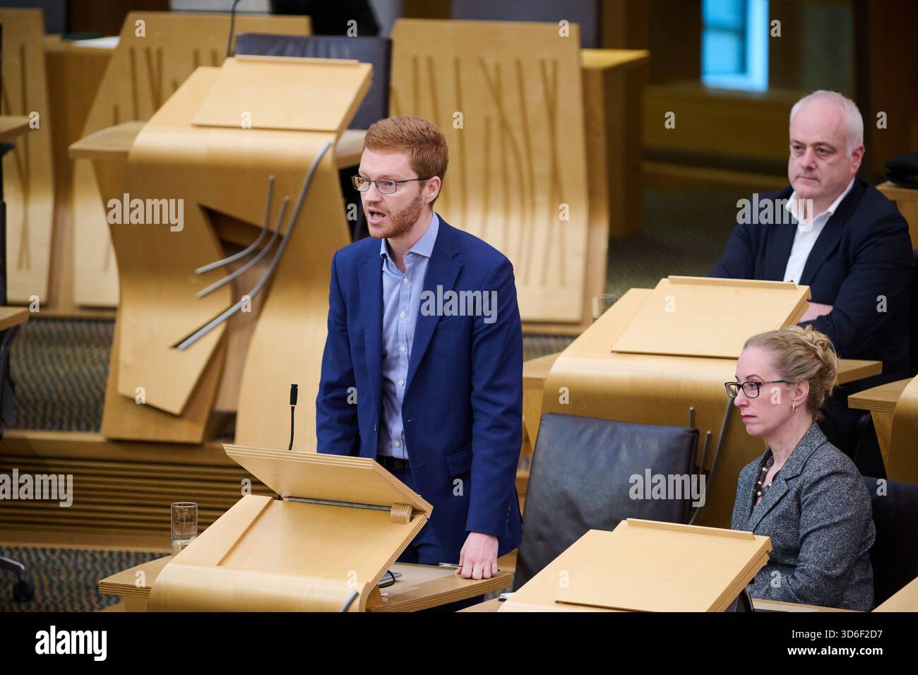 Edinburgh Scotland, UK 20 November 2025. Ross Greer MSP at the Scottish ...
