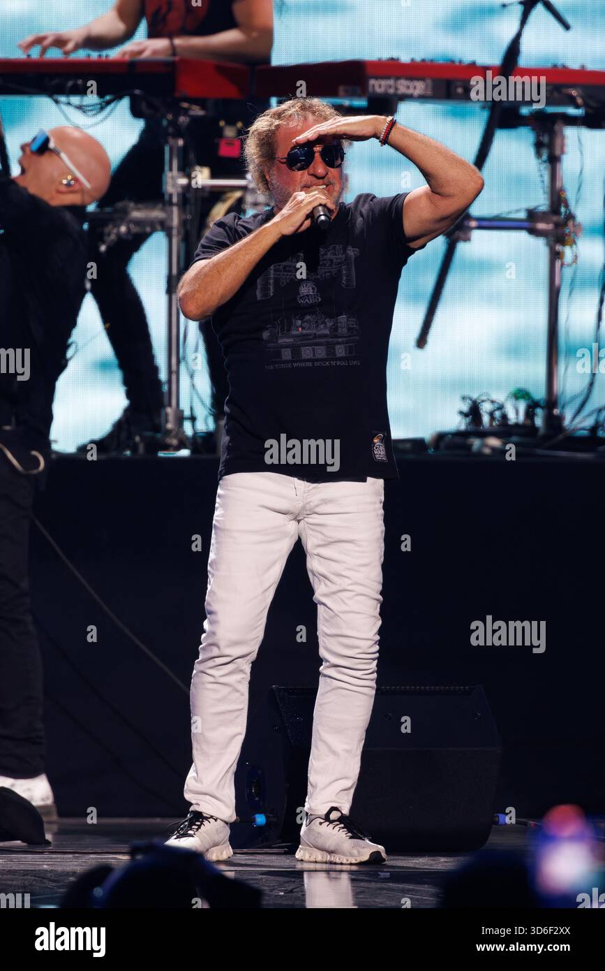 Sammy Hagar performs on stage during the iHeartRadio Music Festival at ...