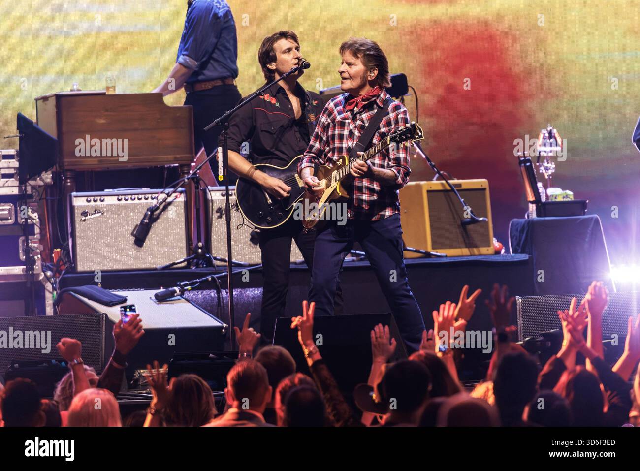Shane Fogerty and John Fogerty perform during The iHeartRadio Music ...