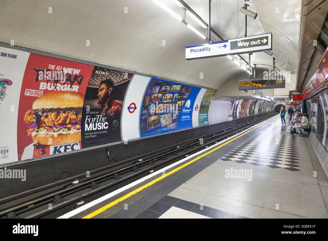 Tube station london september hi-res stock photography and images - Alamy