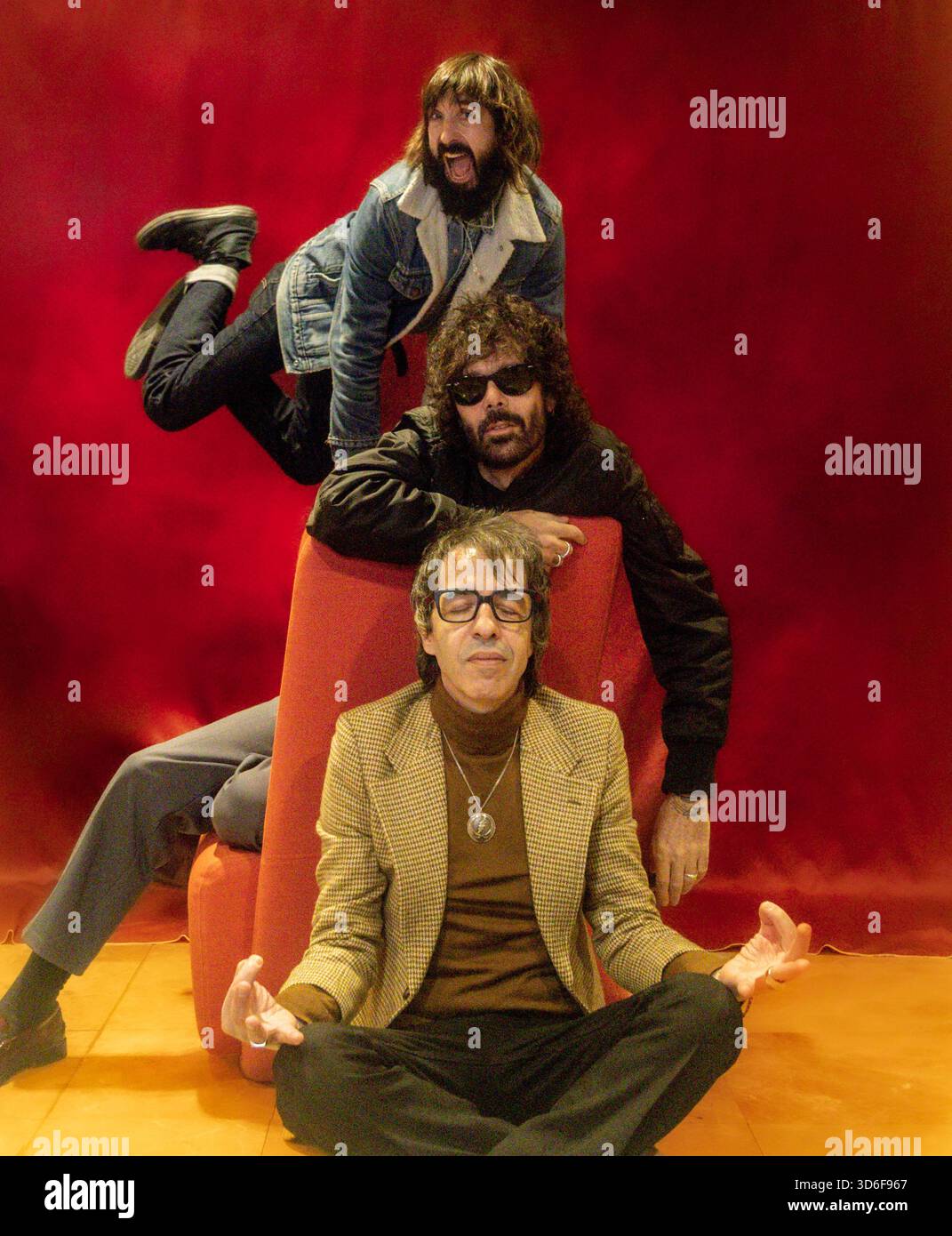 The band Sidonie poses for Europa Press on November 20, 2025, in Madrid ...