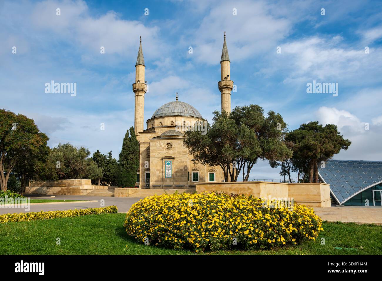 A Turkish mosque in the upland park, near to the memorial in honor of ...