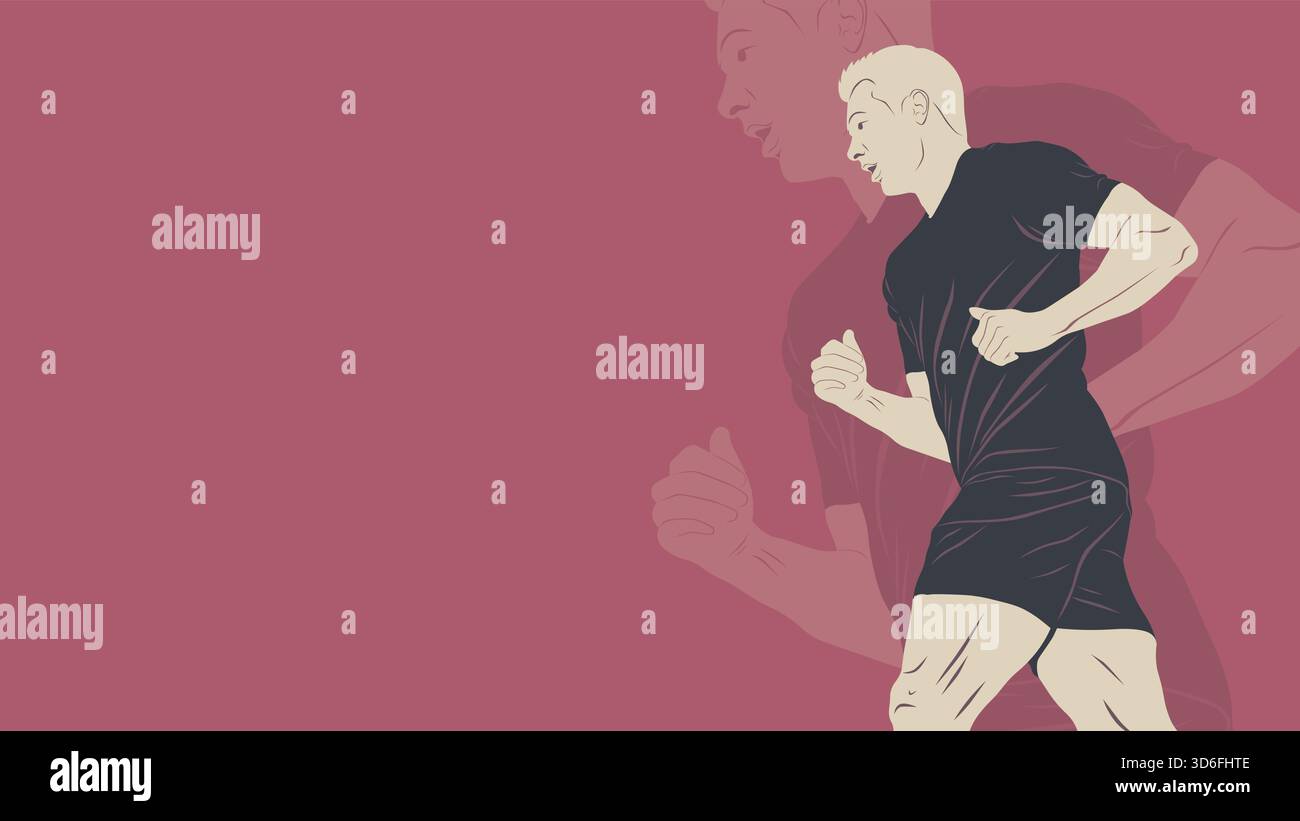 Athletic fit man in Stock Vector Images - Alamy