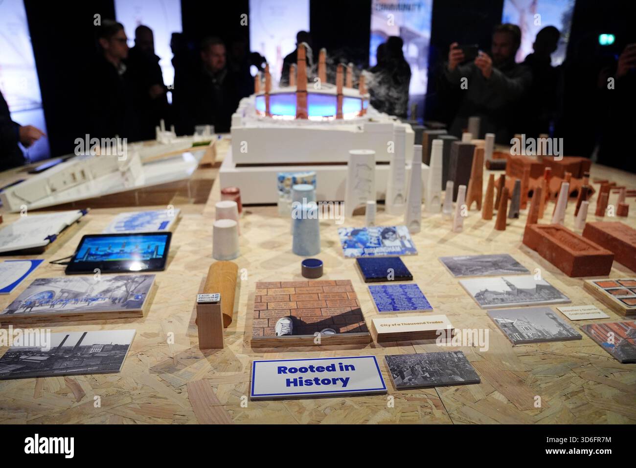 A Diorama of Birmingham City Football Club's new stadium plans during ...