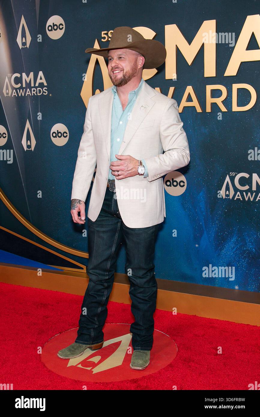 Cody Johnson walks the red carpet before the “The 59th Annual CMA ...