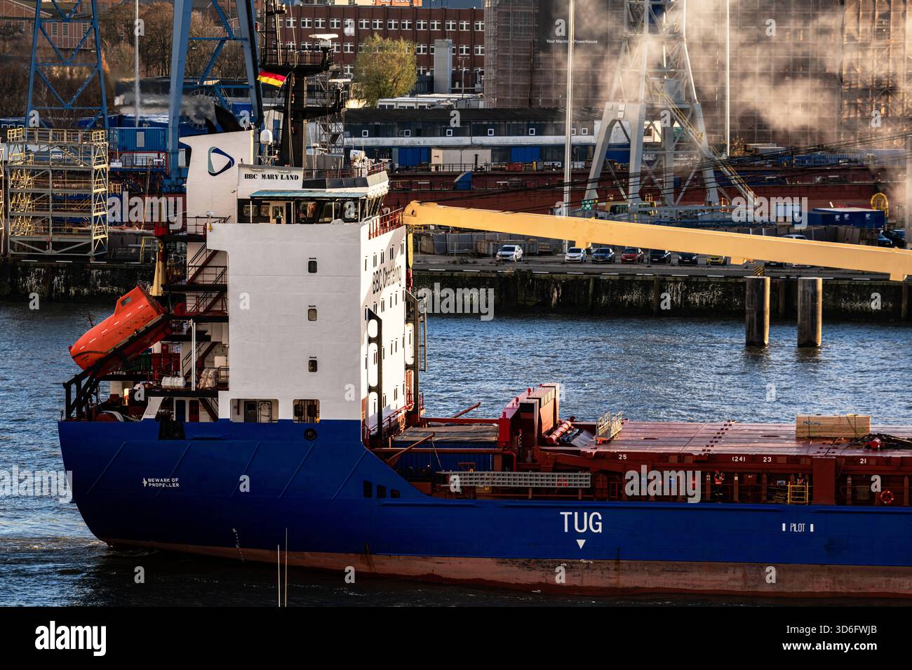Deutschland, Hamburg, Hafen, Werft, Industriehafen, maritime Logistik ...