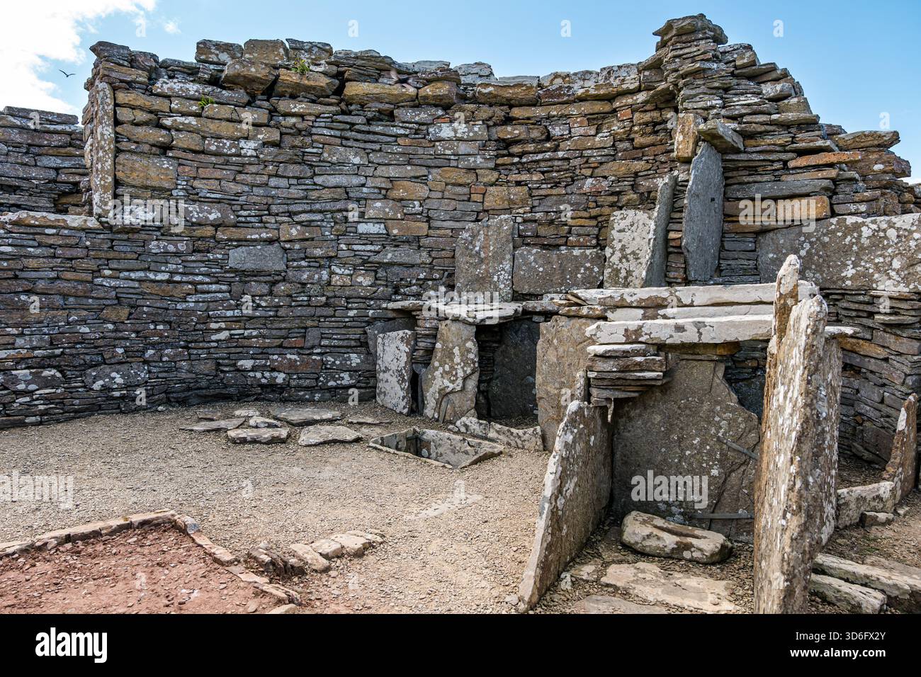 Pictish iron age settlement, Broch of Gurness, Orkney Islands, Scotland ...