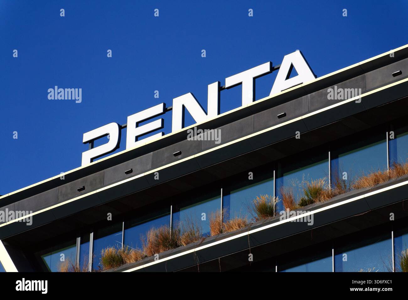 Penta investments company logo on Masarycka office and retail building ...