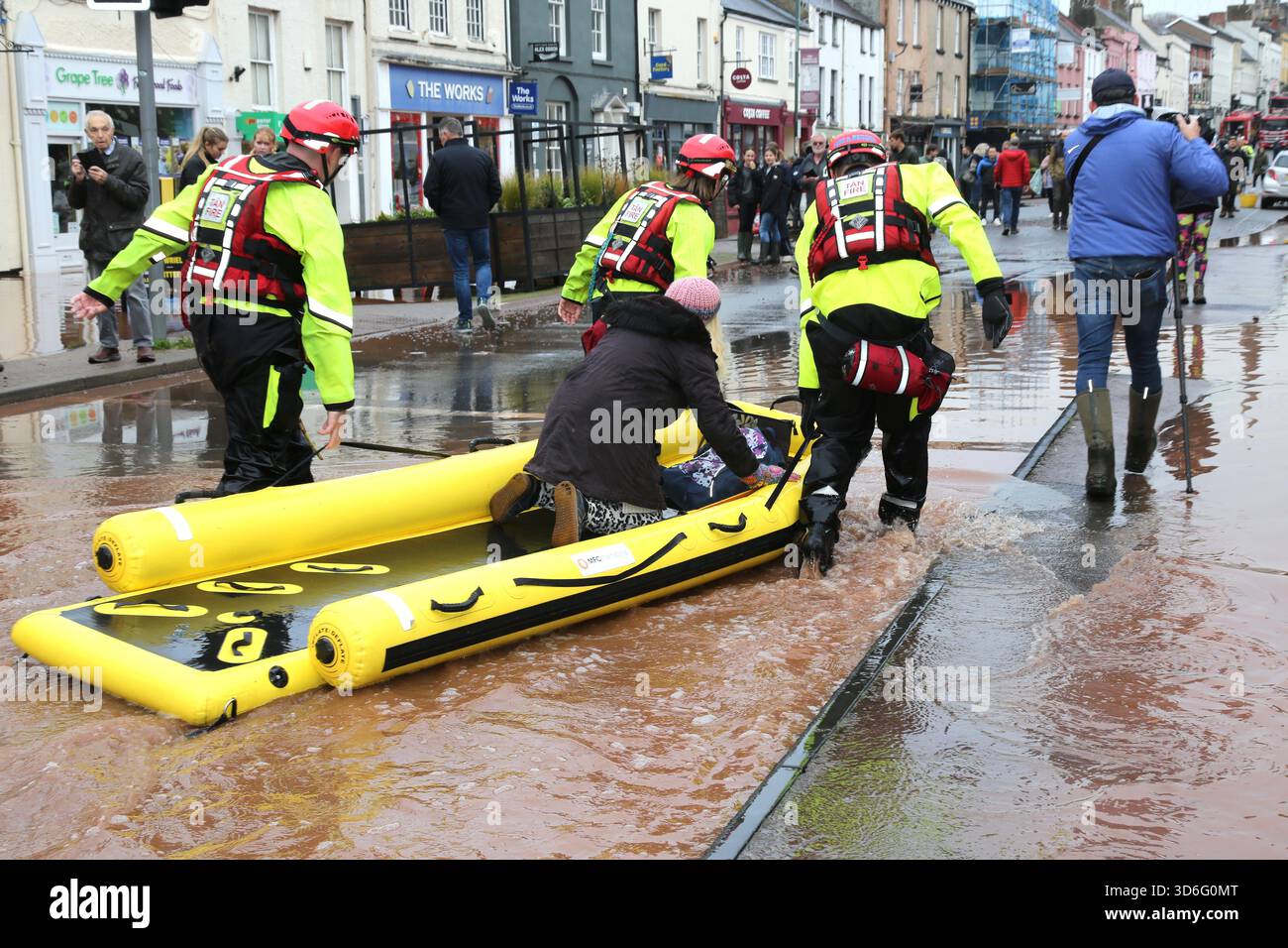 FLOODING AT MONNOW STREET, MONMOUTH November 2025 Stock Photo - Alamy
