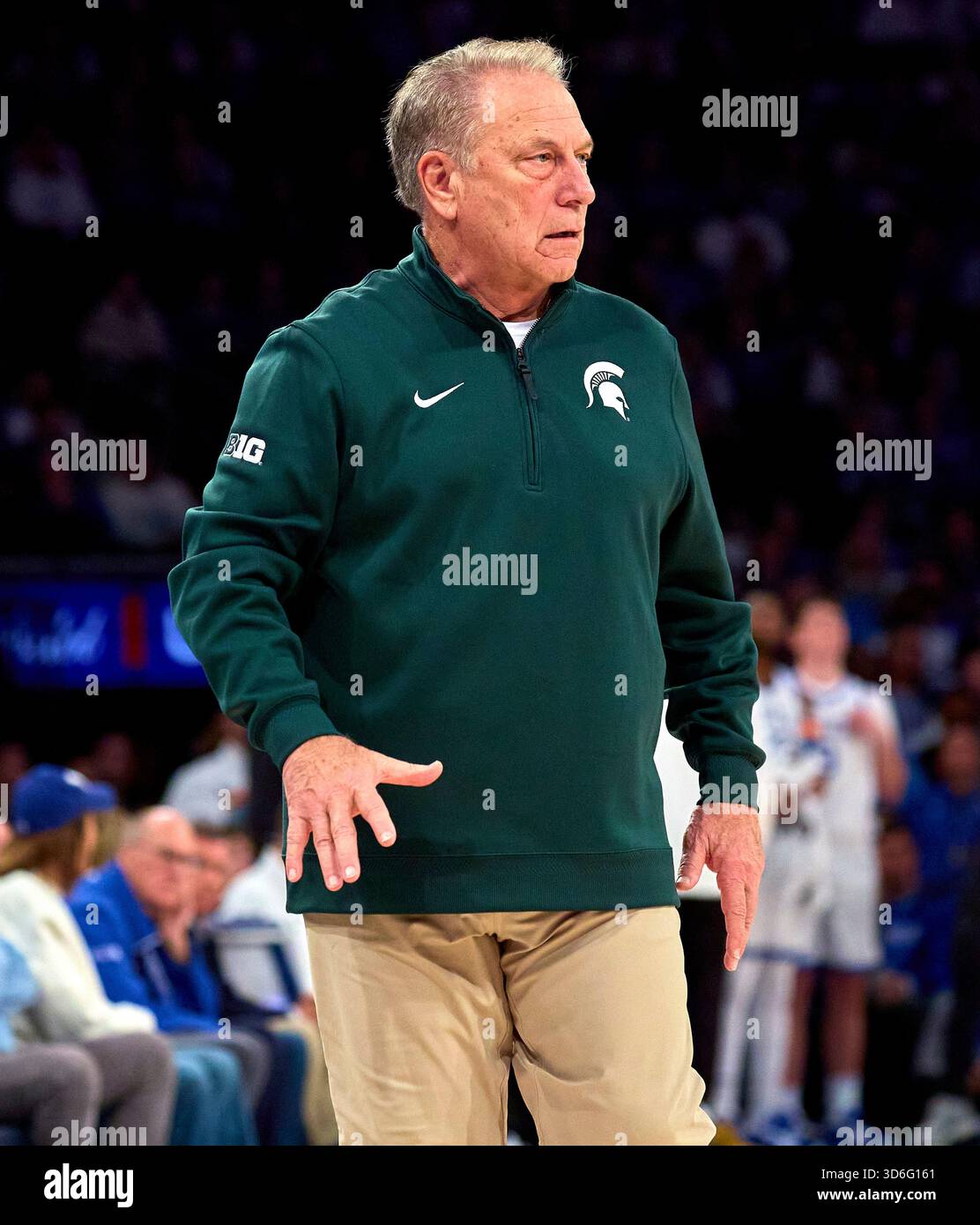 Michigan State Spartans head coach Tom Izzo during the State Farm ...