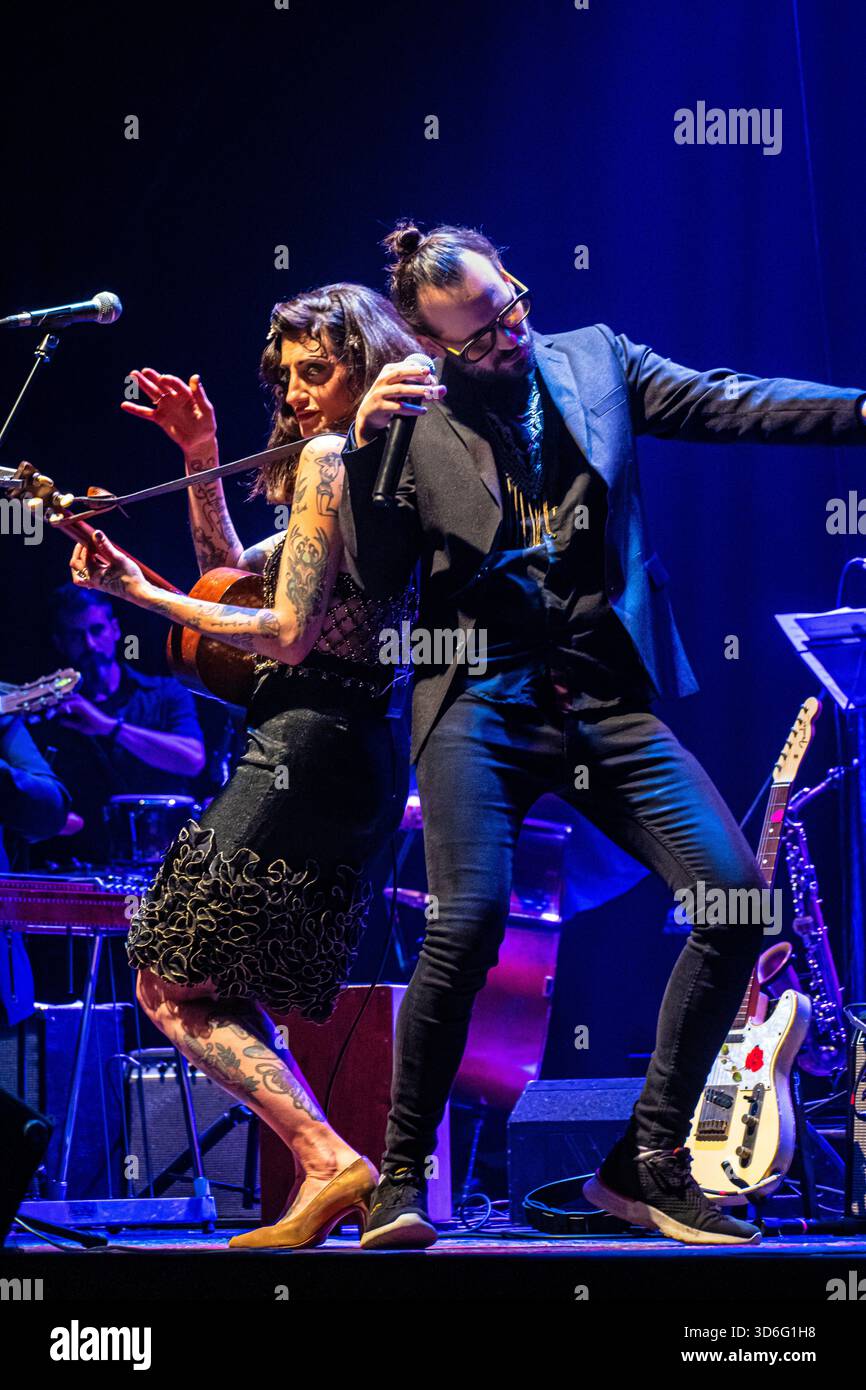 Mel Muñiz and Nahuel Briones performing live in Buenos Aires. The ...