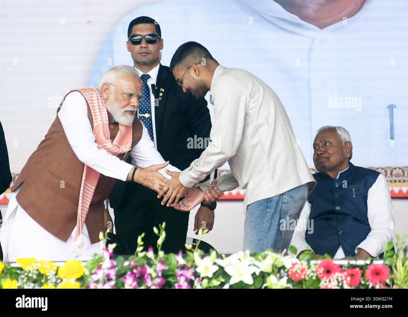 PATNA, INDIA - NOVEMBER 20: Newly elected Bihar Minister Deepak Prakash ...