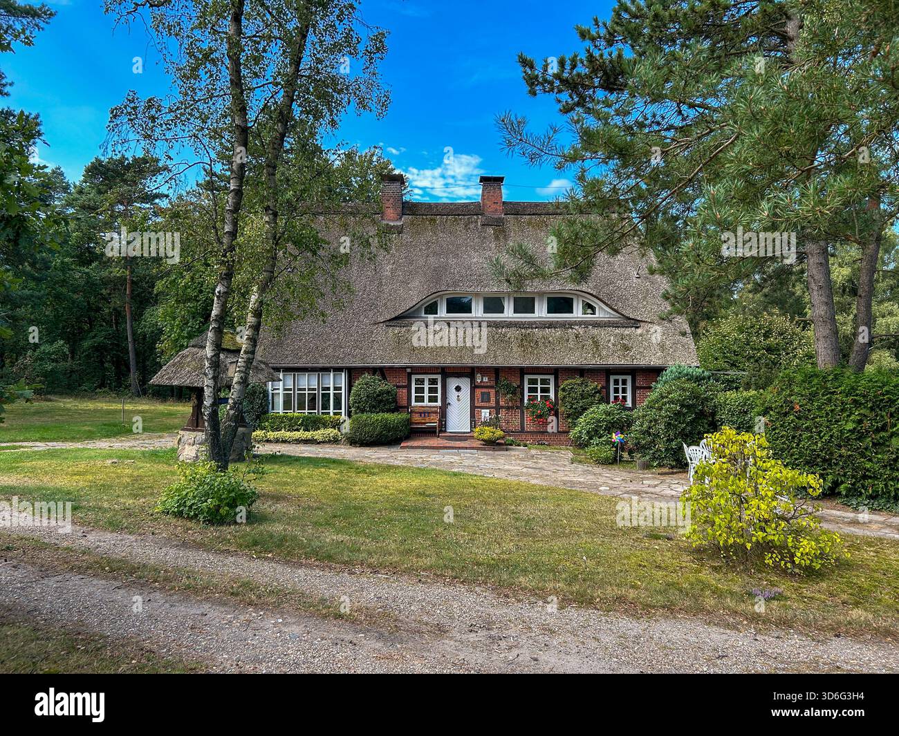 31 August 2024, Lower Saxony, Schneverdingen: The house of the painter ...