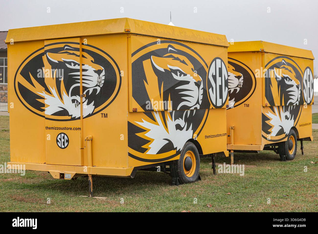 A general image of the Mizzou Tigers trailers prior to the NCAA ...