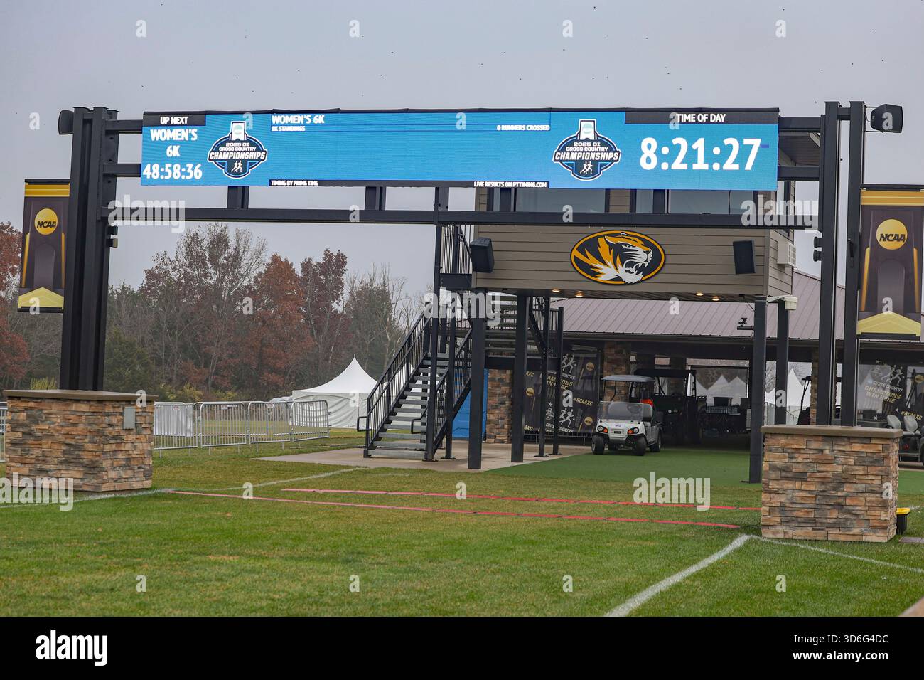 A general image of the finish line prior to the NCAA Division I Cross ...