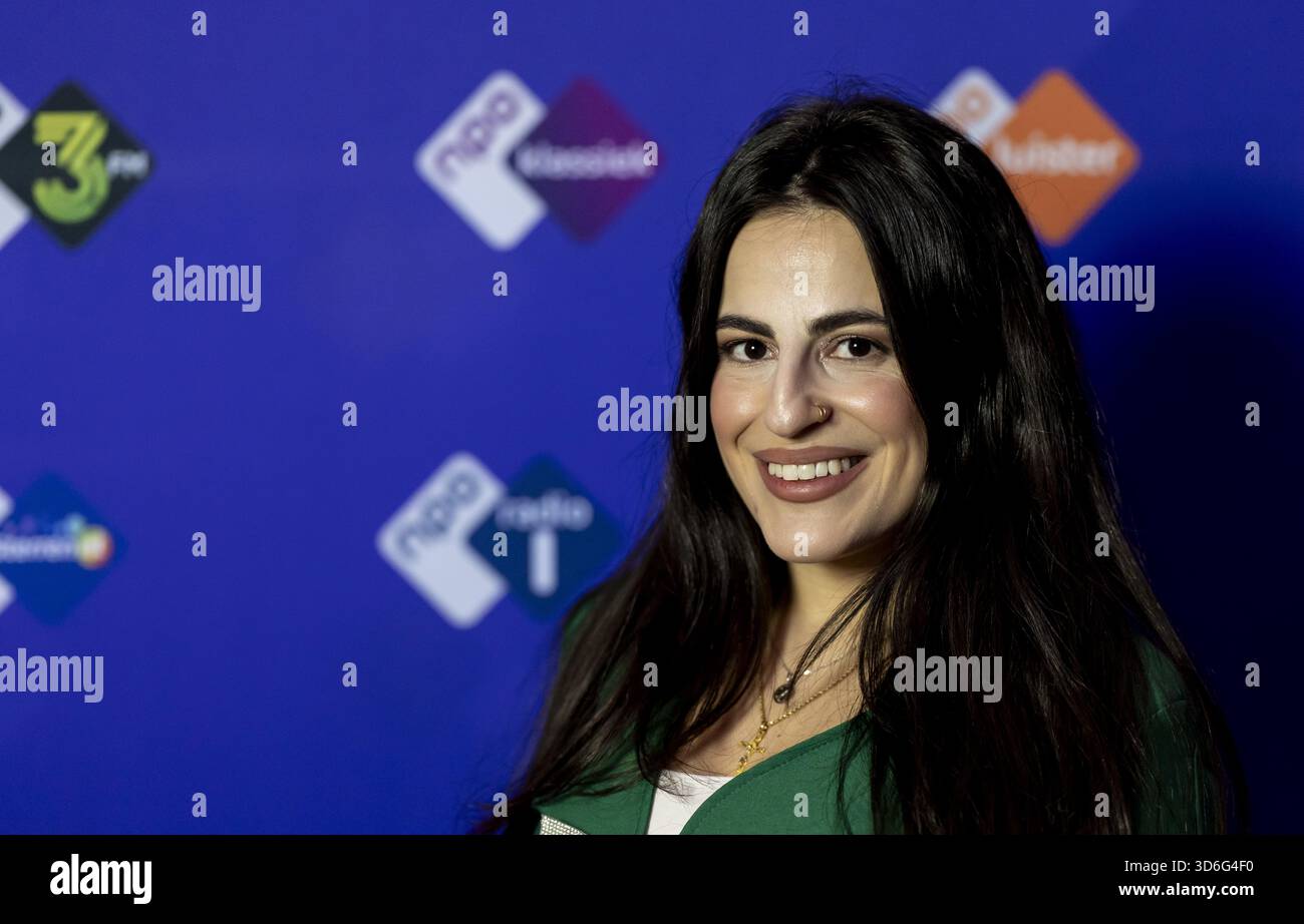 HILVERSUM - Tannaz Hajeby during the NPO Listening Presentation 2025/2026 in the NPO Radio 2 Top ...