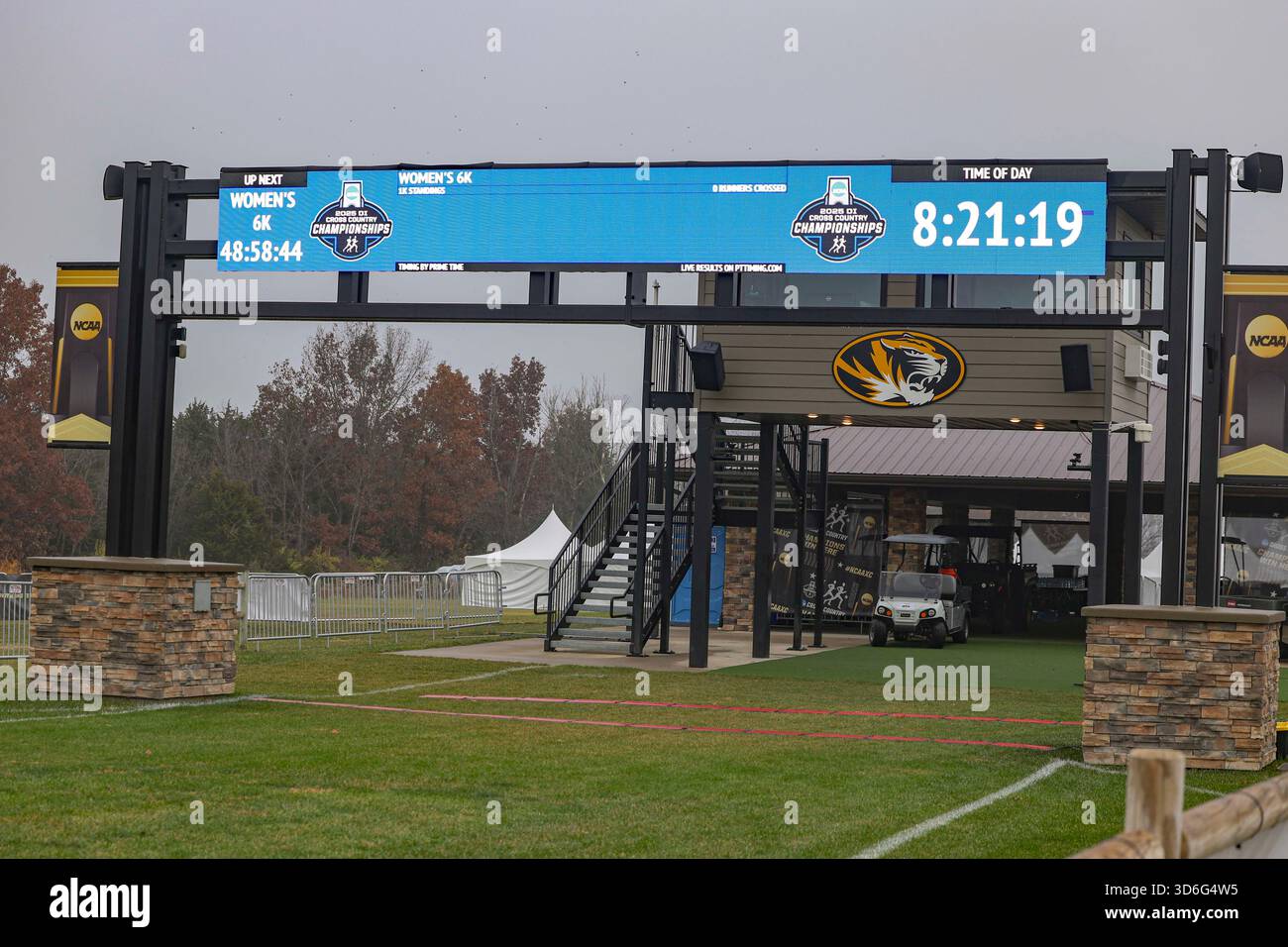 A general image of the finish line prior to the NCAA Division I Cross ...