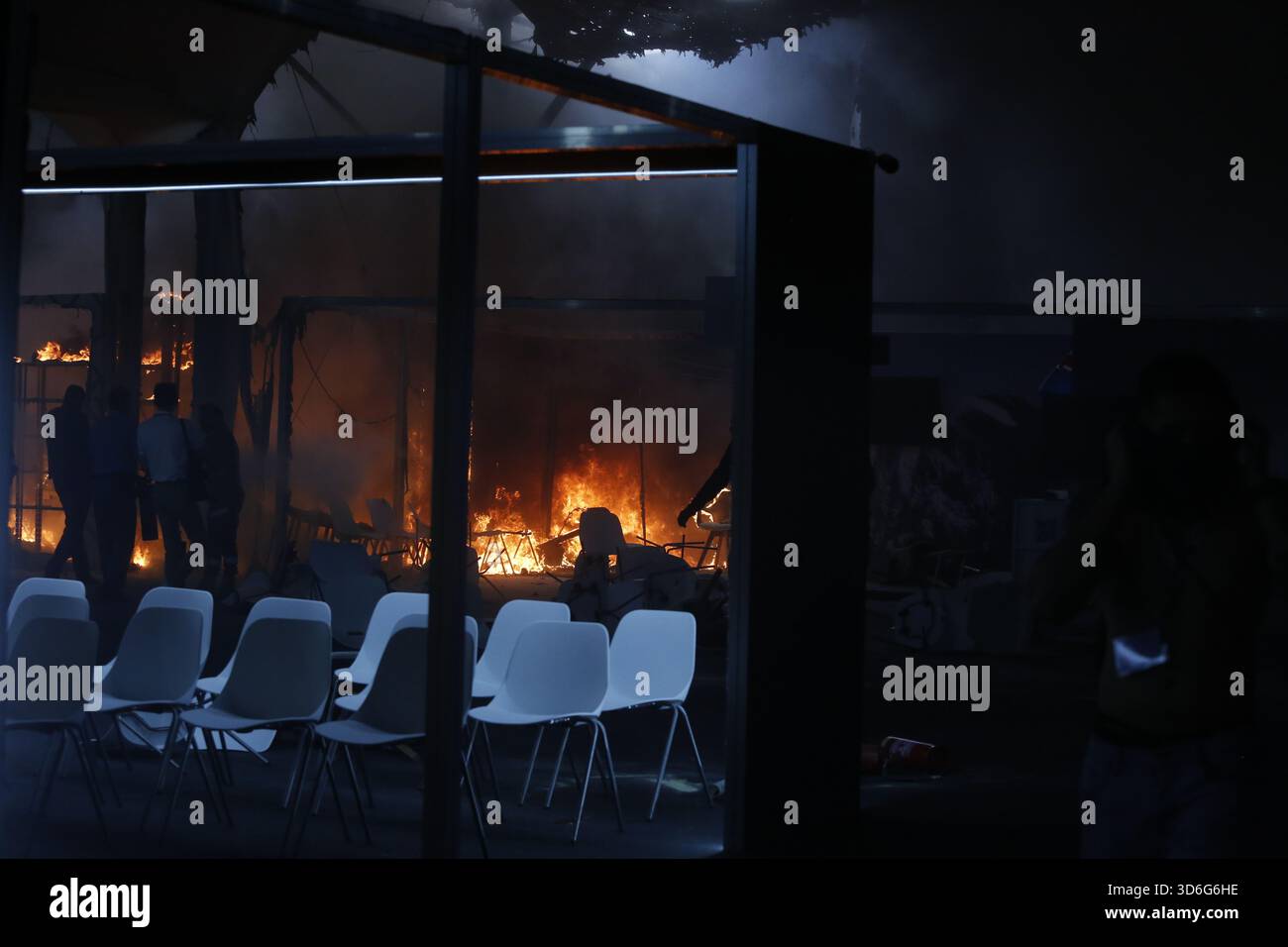 A fire broke out in the Blue Zone pavilion during COP30 in Belém, Pará ...