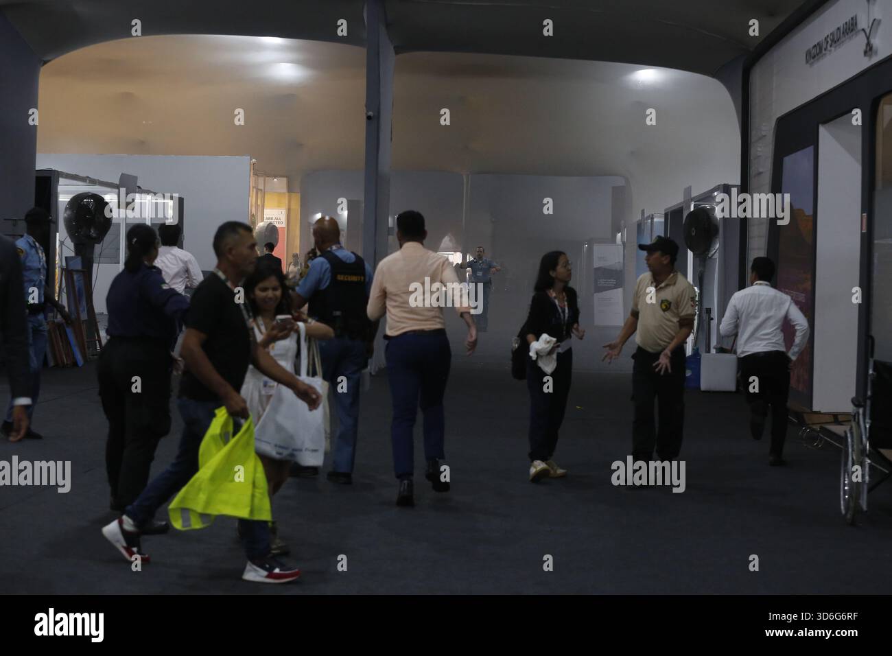 A fire broke out in the Blue Zone pavilion during COP30 in Belém, Pará ...