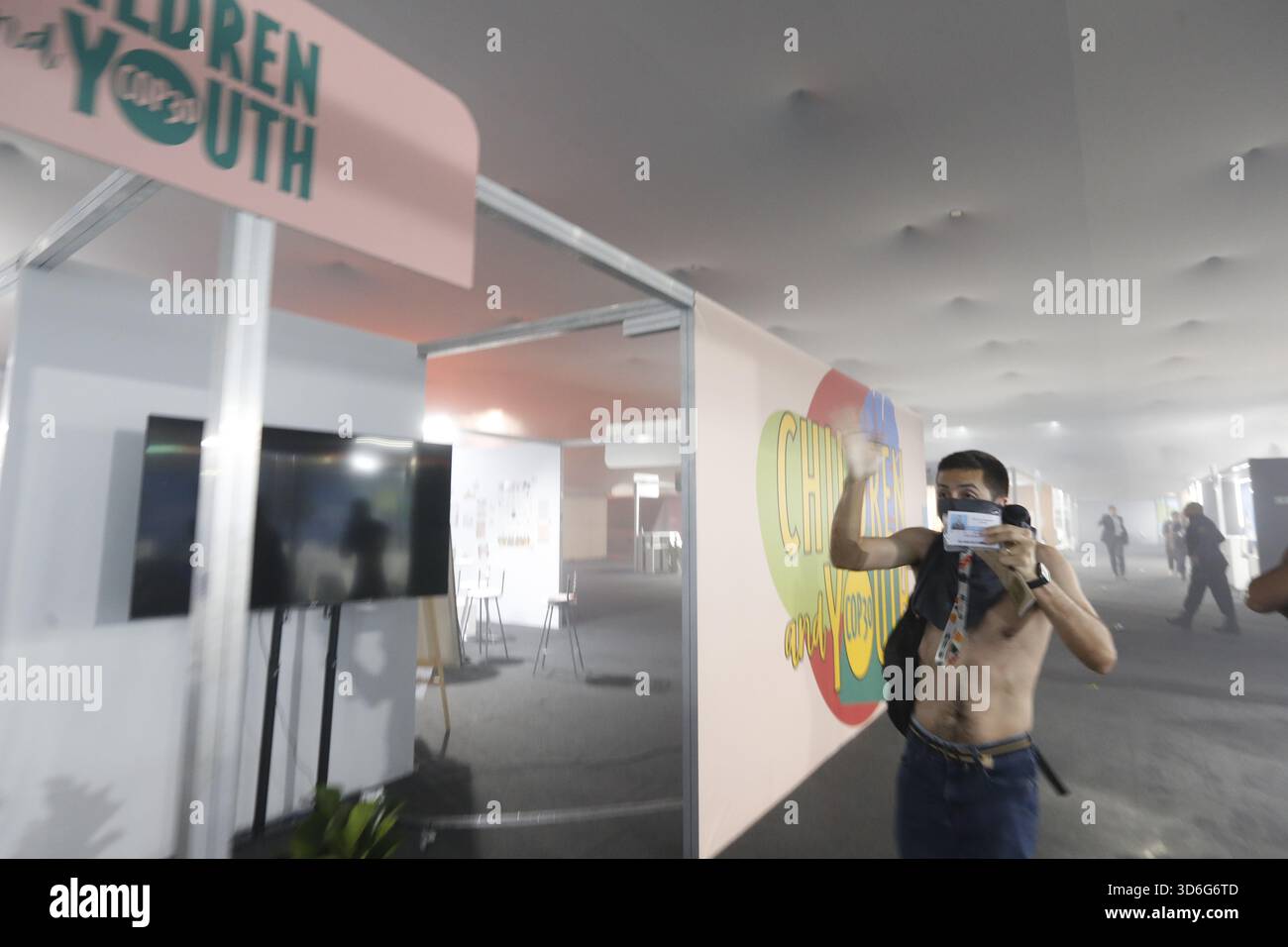 A fire broke out in the Blue Zone pavilion during COP30 in Belém, Pará ...