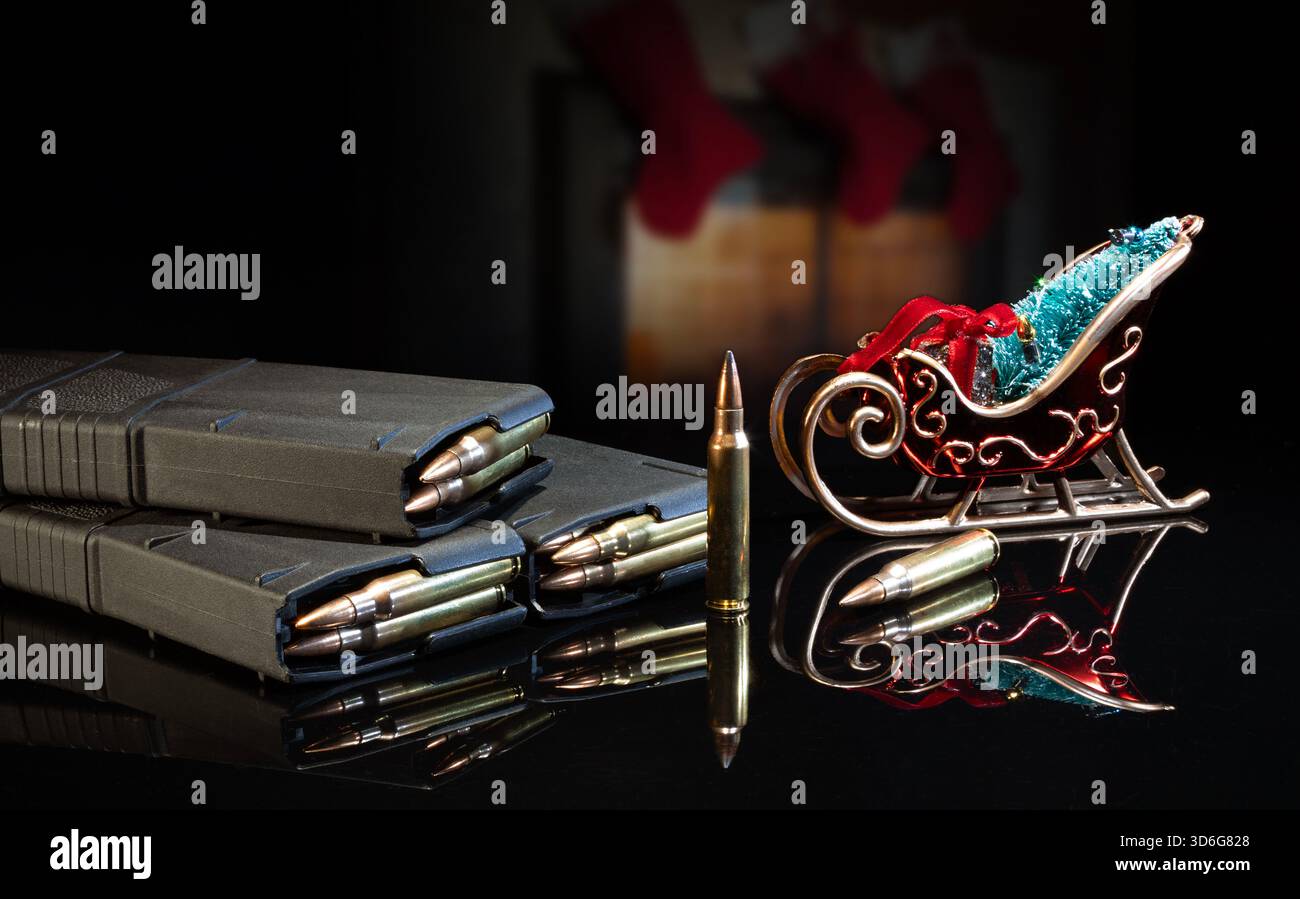 Santa has left high capacity magazines fully loaded with bullets for ...