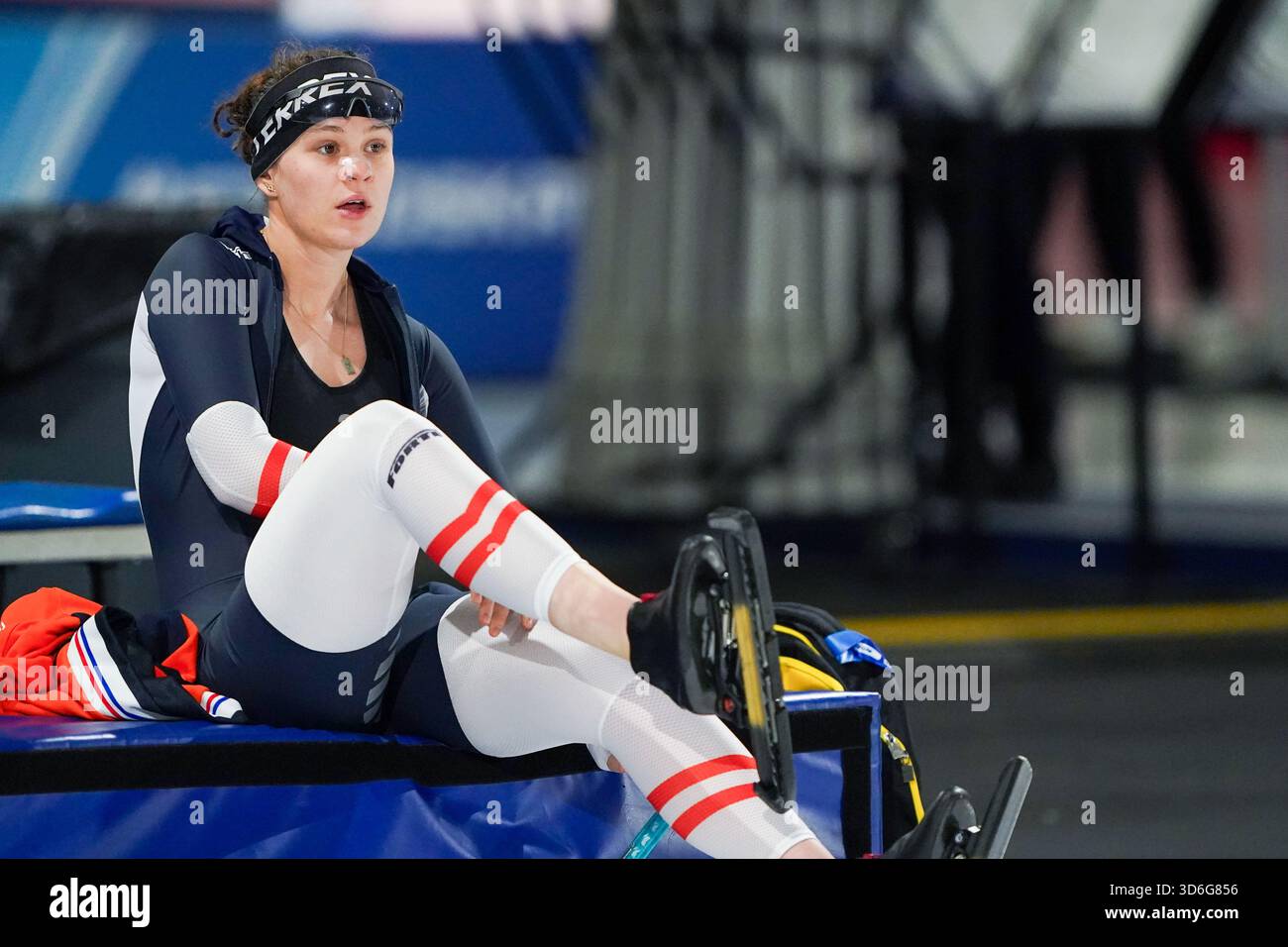 CALGARY, CANADA - NOVEMBER 20: Anna Molnar of Austria during a training ...