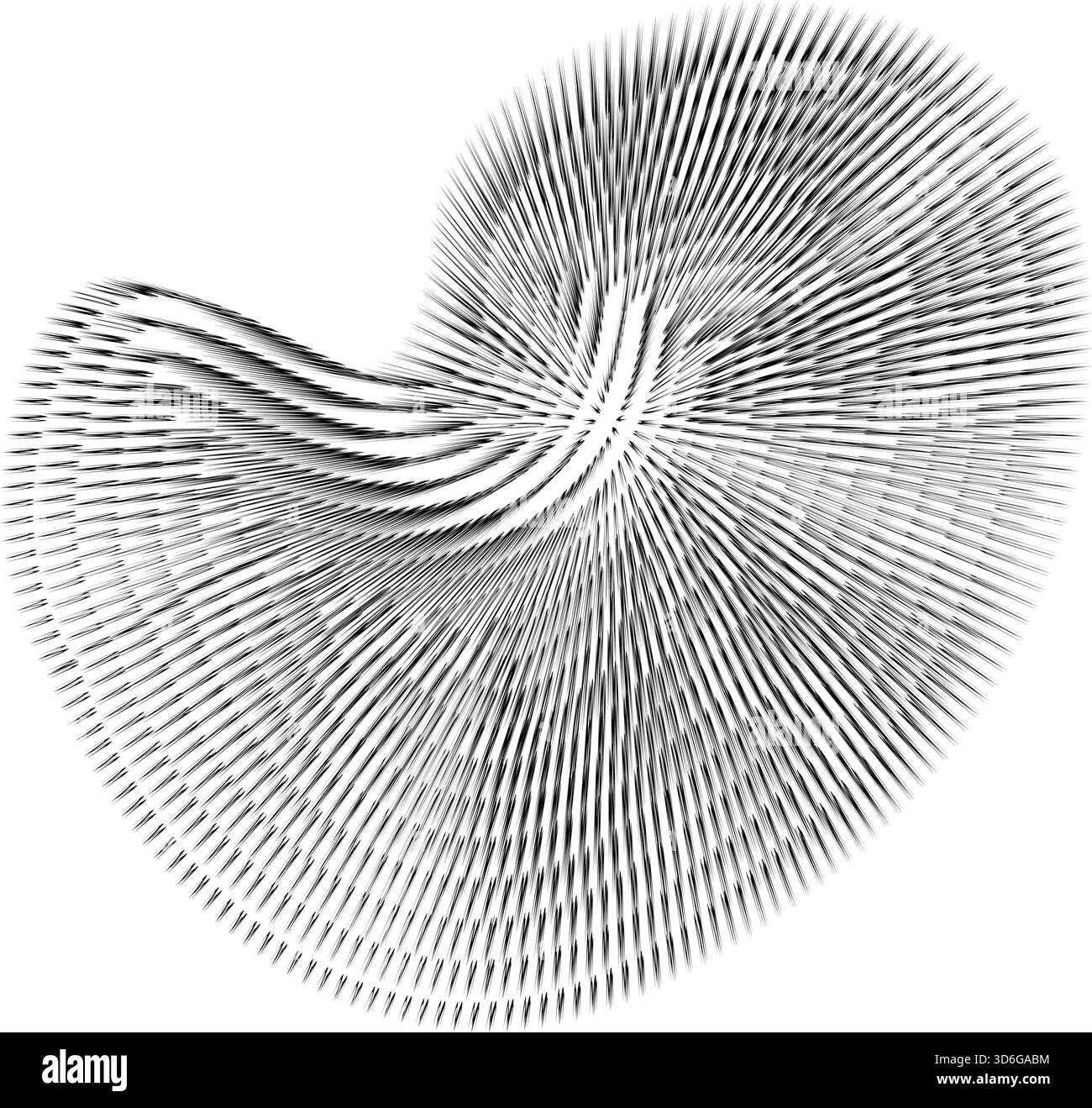 Mesh shape with irregular fluid contours forming a freeform organic ...