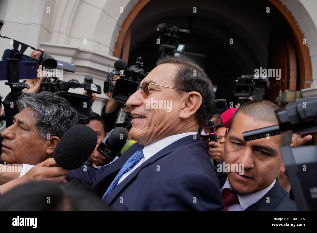 Former President Martin Vizcarra, who is facing corruption charges, is ...