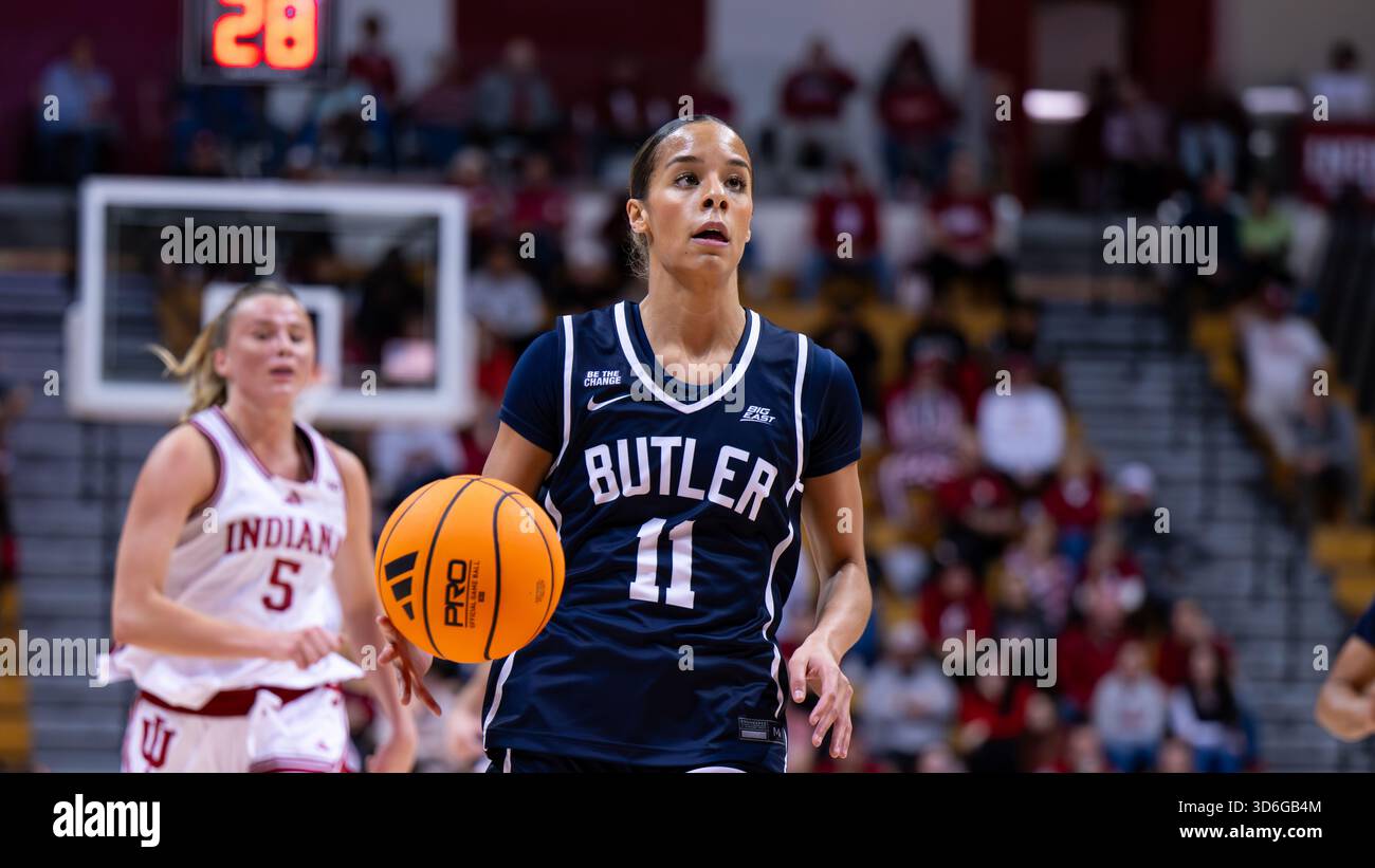Butler guard Nevaeh Jackson (11) during the second half of an NCAA ...