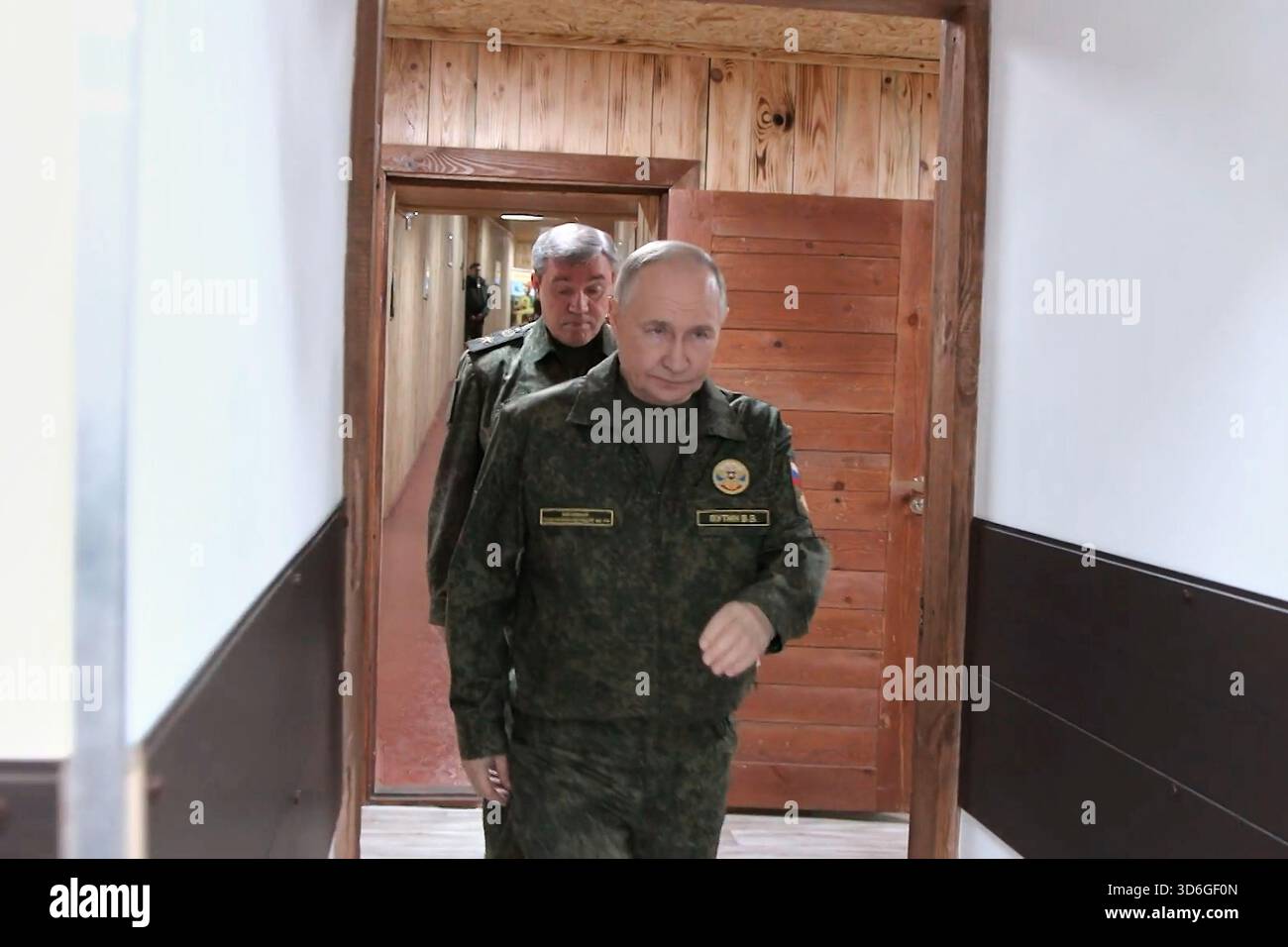 In this image taken from video provided by Russian Presidential Press ...
