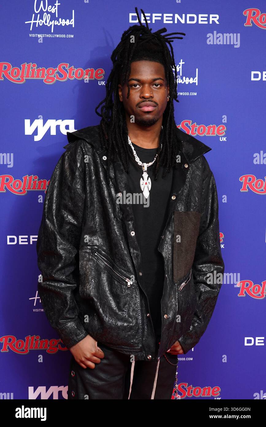 Jordan Adetunji attending the Rolling Stone UK Awards at the Roundhouse ...