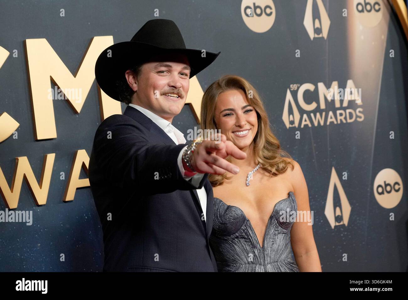 19 November 2025 - Nashville, Tennessee - Amelia Taylor, Zach Top. 59th ...