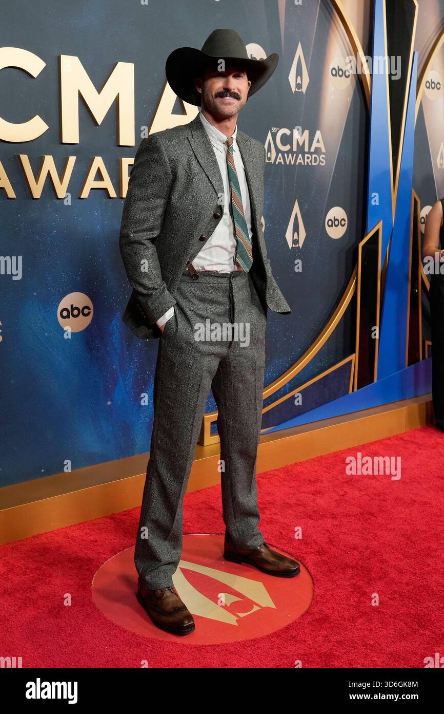 19 November 2025 - Nashville, Tennessee - Riley Green. 59th CMA Awards ...