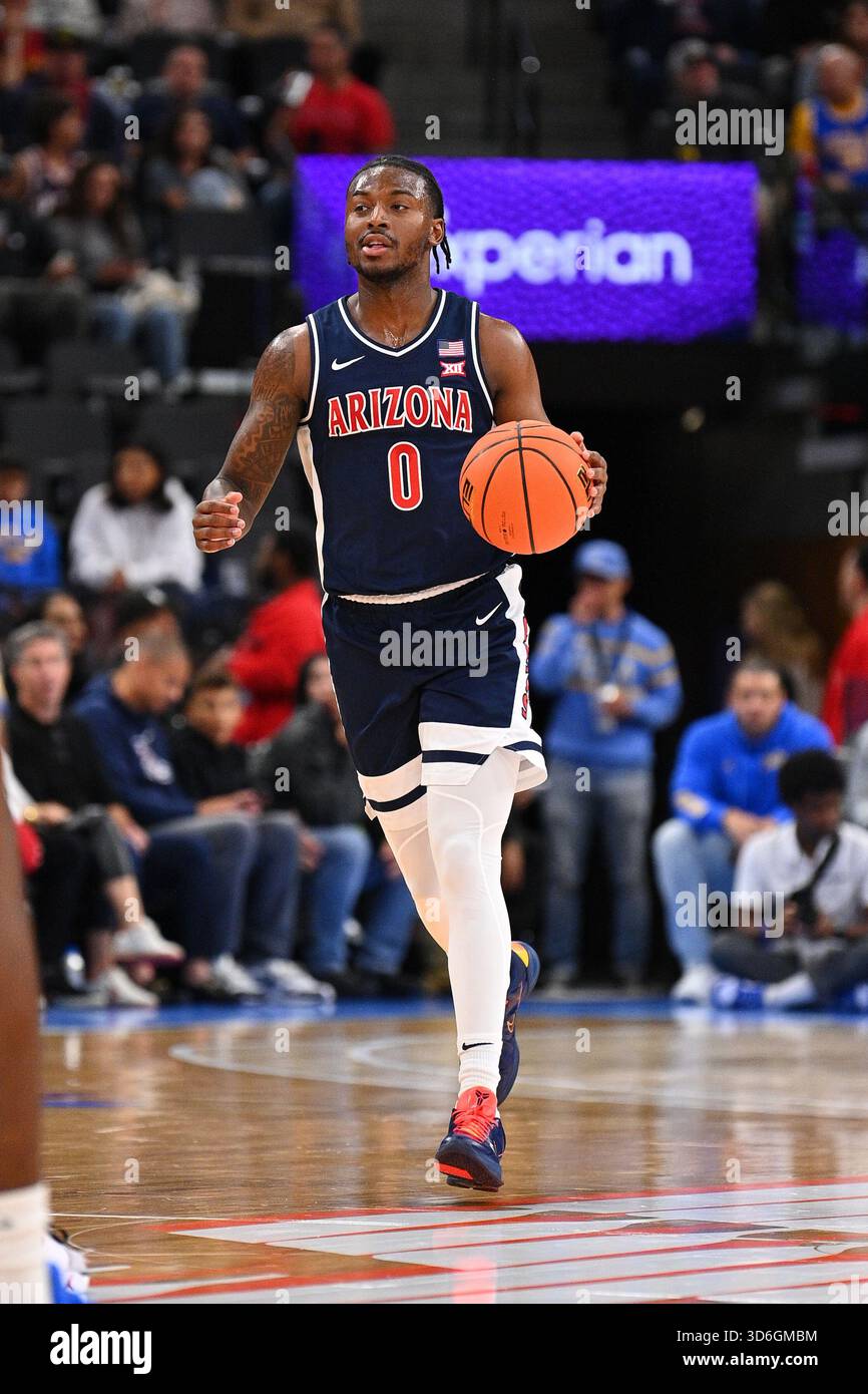 INGLEWOOD, CA - NOVEMBER 14: Arizona Wildcats guard Jaden Bradley (0 ...