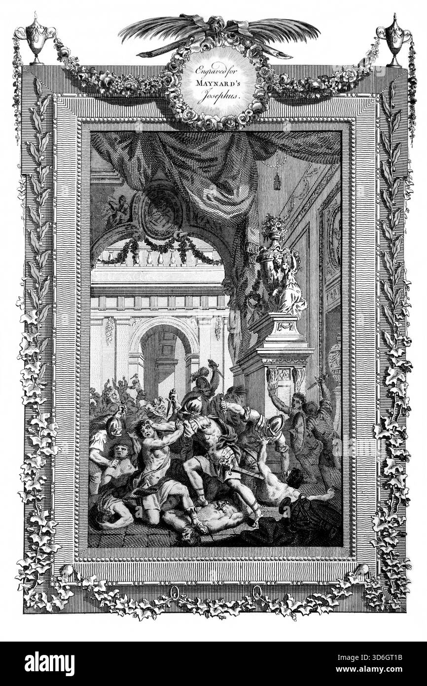 Illustration of Ten Thousand Jews Massacred in one day by the ...