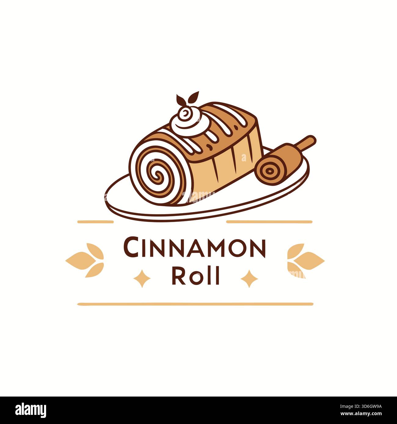 Logo sticker roll Stock Vector Images - Alamy