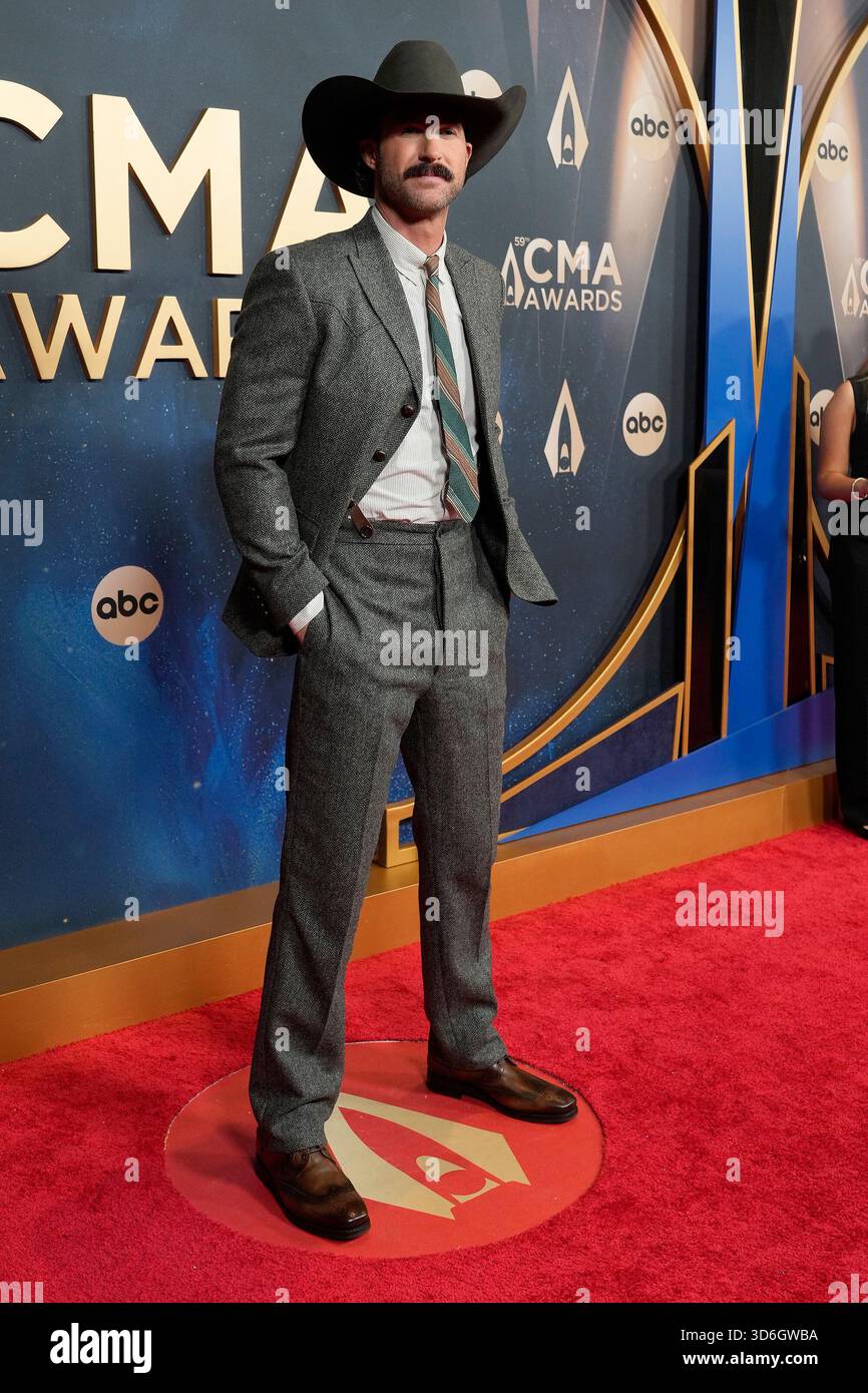 19 November 2025 - Nashville, Tennessee - Riley Green. 59th CMA Awards ...