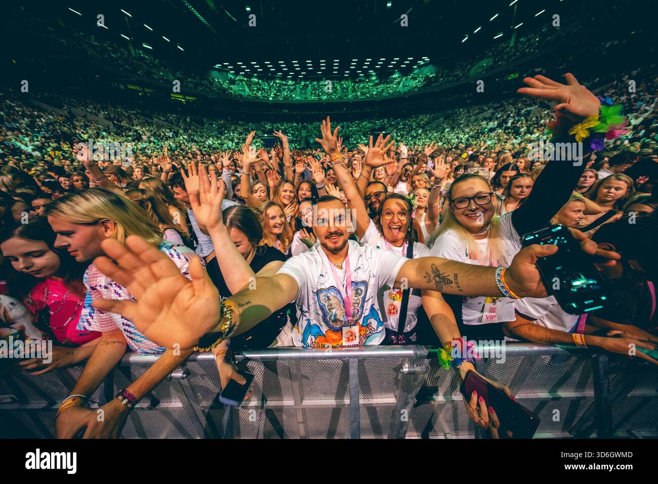 Malmo, Sweden. 19th, November 2025. Concert goers seen at a live ...