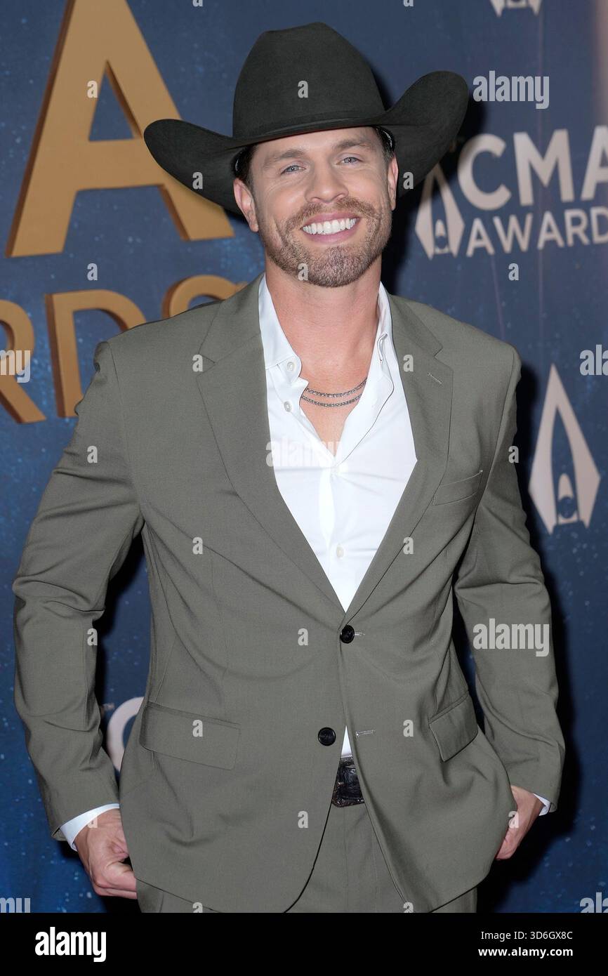 19 November 2025 - Nashville, Tennessee - Dustin Lynch. 59th CMA Awards ...