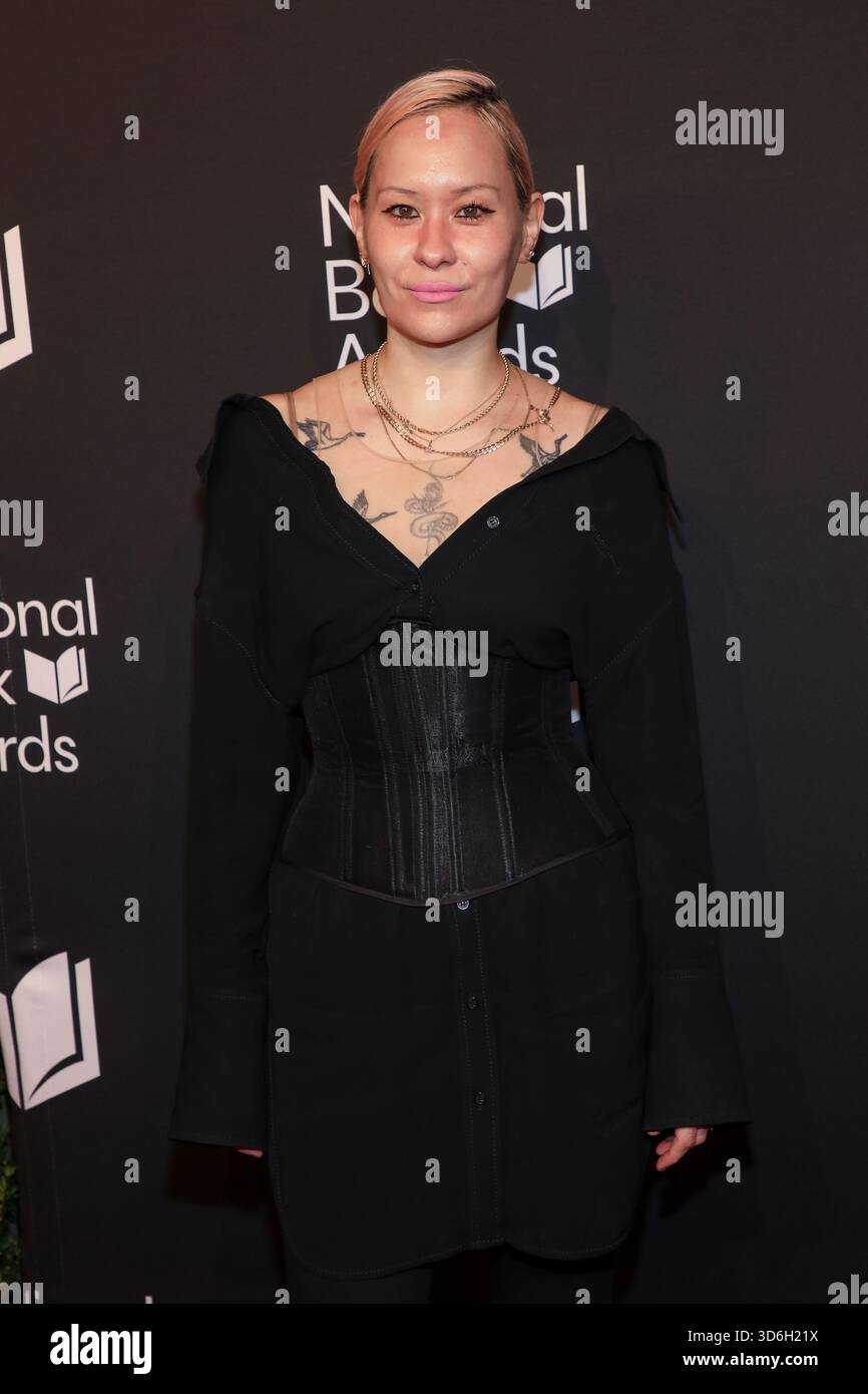 Author Youngmi Mayer attends the 76th National Book Awards ceremony at ...